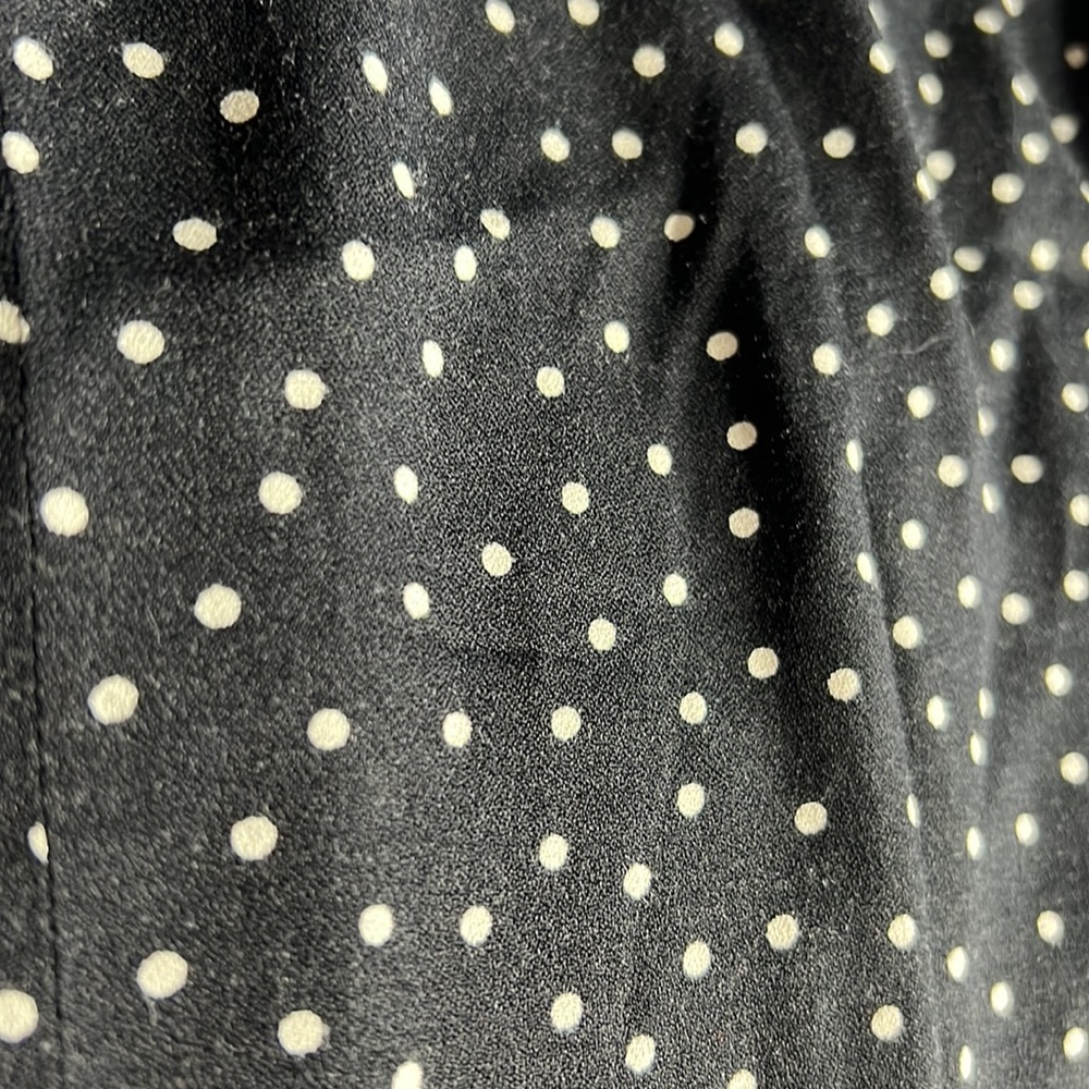 Reformation Meyer Top Selene Black Polka Dot Size 4 - Gem